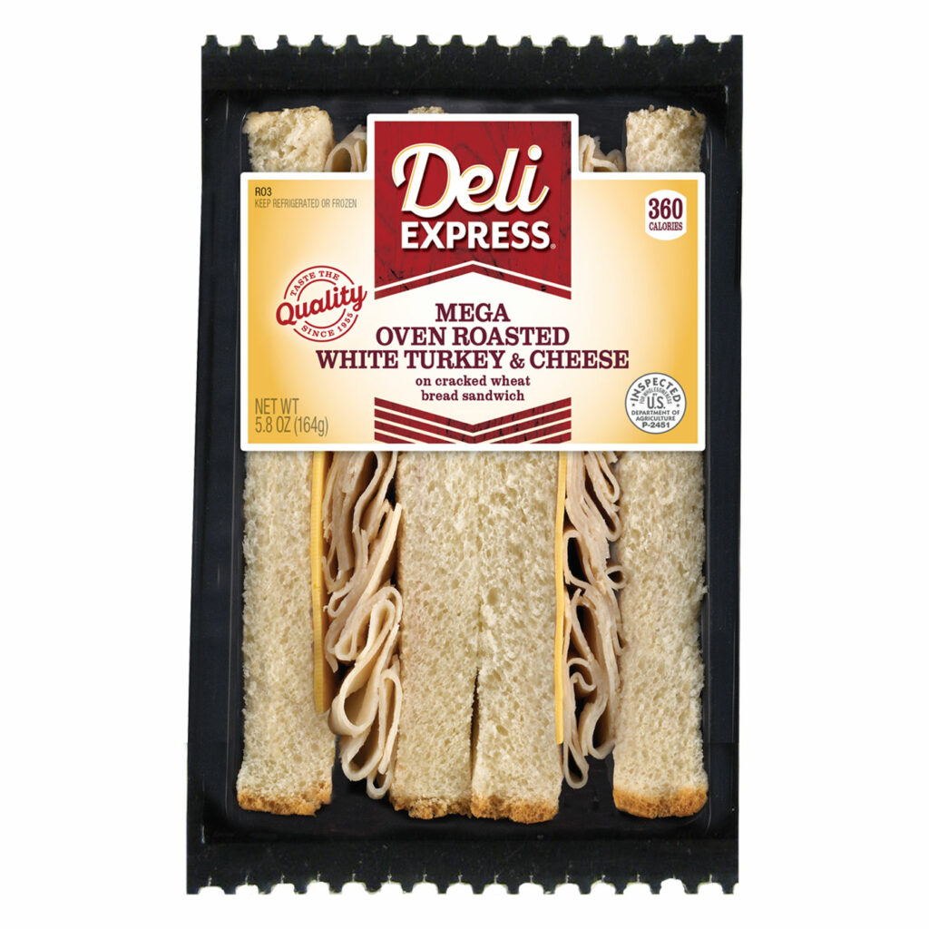 Mega Oven Roasted White Turkey & Cheese - Deli Express
